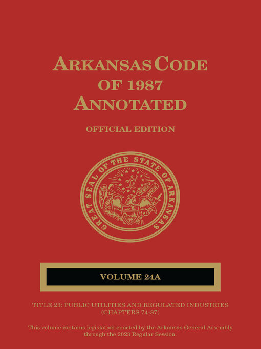 Libby - Arkansas Code of 1987 Annotated